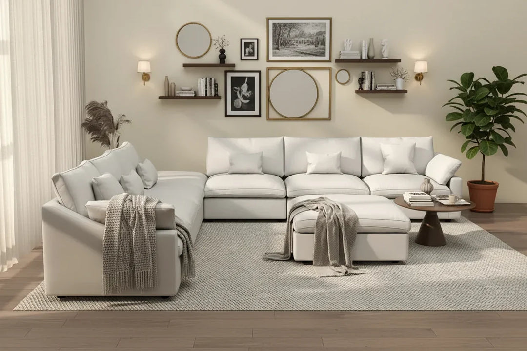 5 Best Cloud Couches with Ottoman Worth Buying | WJS Home