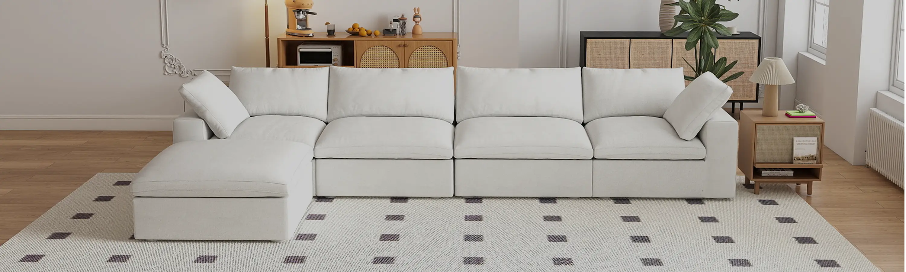L-Shaped Sofas – Modern Sectionals for Living Rooms | WJS Home